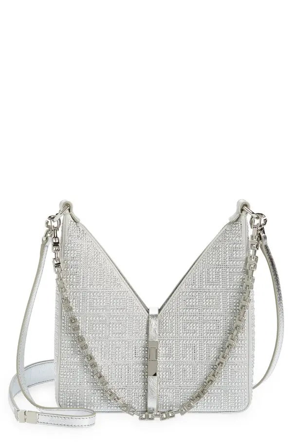 Givenchy Mini Cutout Crystal Embellished Shoulder Bag In